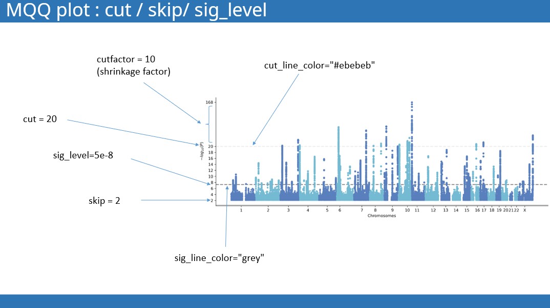 Manhattan&QQ - GWASLab
